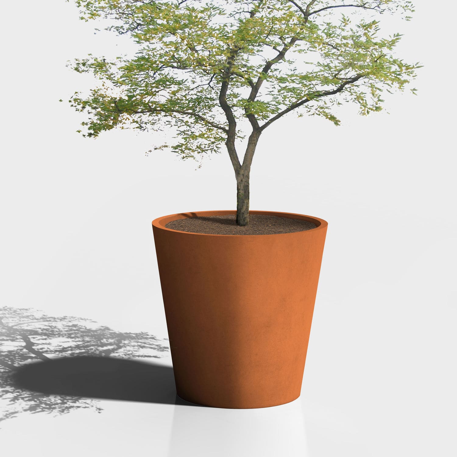 Concrete planter - ASTURIAS - MOBILUM - round / contemporary / for ...