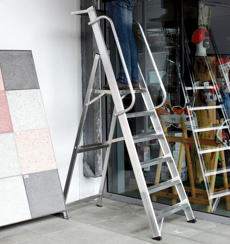 Work ladder - 6046 - Frigerio Carpenterie - leaning / folding / aluminum