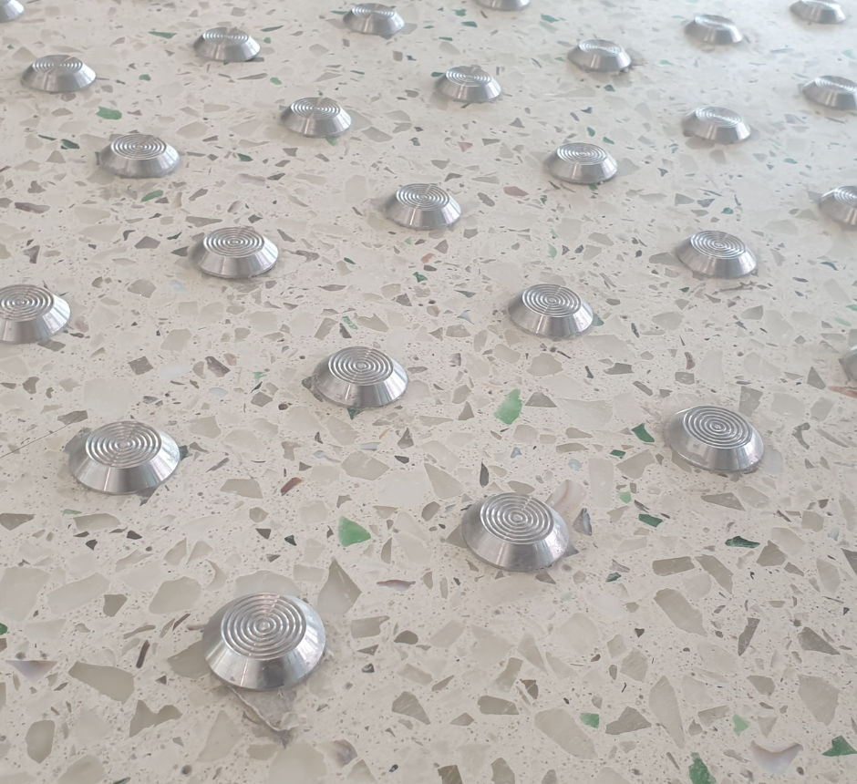 Stainless steel tactile stud - WARNING MULTI GROOVE - Kent Stainless ...