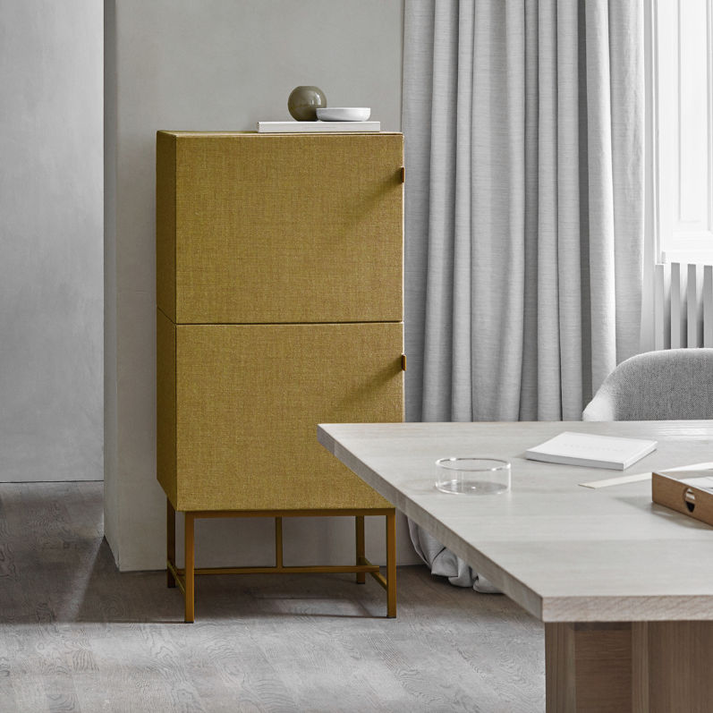 Low filing cabinet - TONE - ZilenZio - tall / solid wood / metal