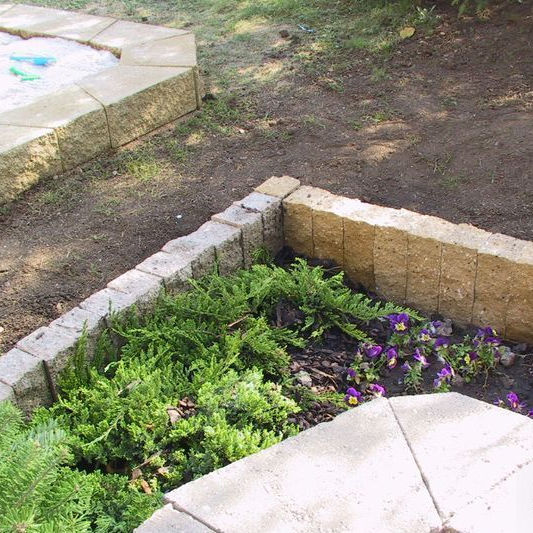 Garden edge - 65-600 - KB BLOK - concrete / rectangular