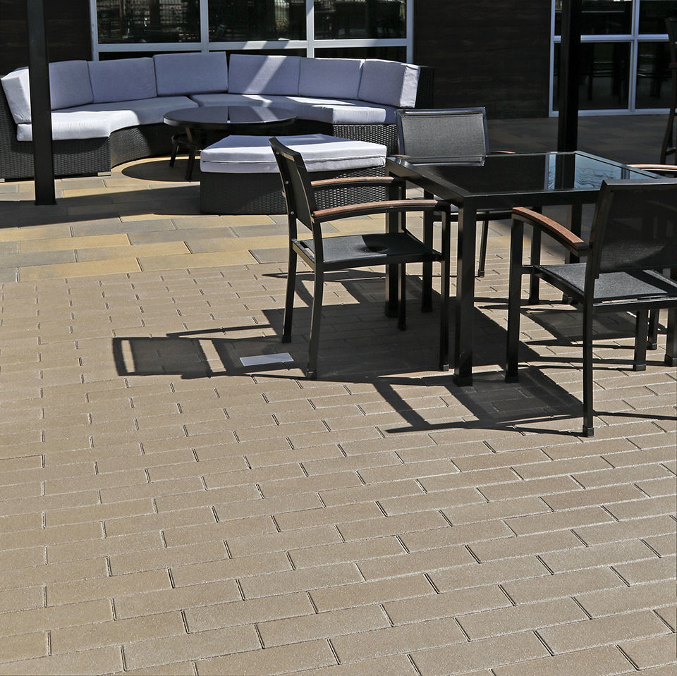 Stone paver - 4 x 12 - ACKER STONE - outdoor / patio / smooth