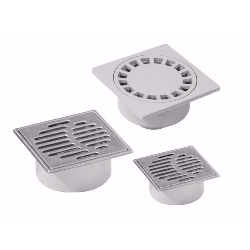 Polypropylene floor drain - SYPHONED GULLY, LOW OUTLET - DAKOTA ...
