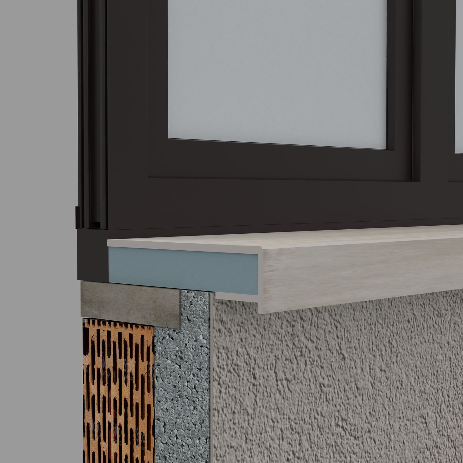 Plaster window sill - DK-FENSTERBANK™ - DAKOTA - extruded polystyrene ...