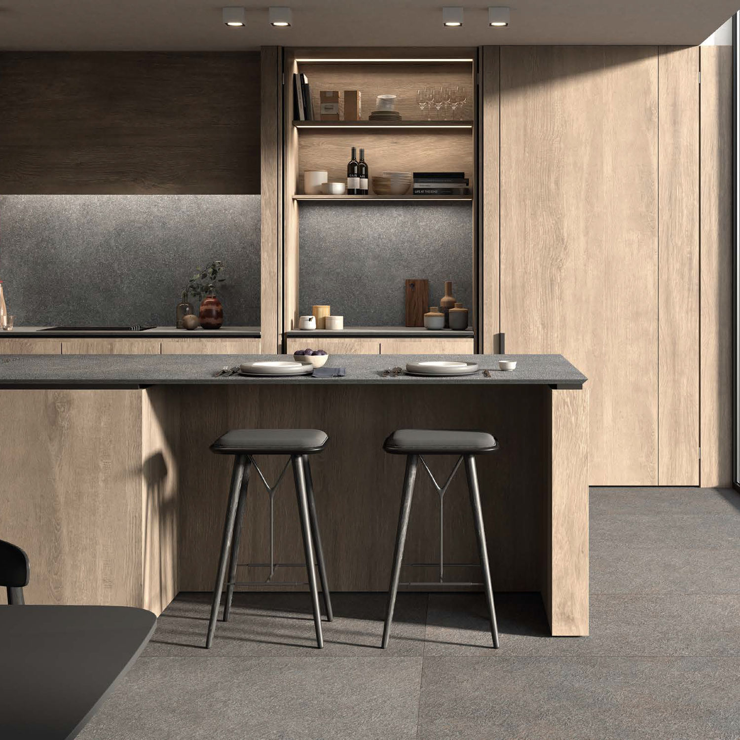 Indoor tile - ROCKS : PORFIDO - Kronos ceramiche - outdoor / wall / floor