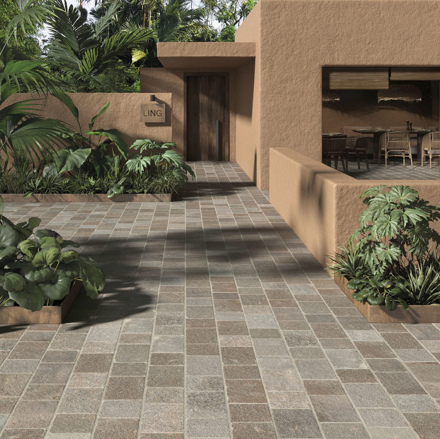 Porcelain stoneware paving slab - PORFIDO - KRONOS CERAMICHE - indoor ...