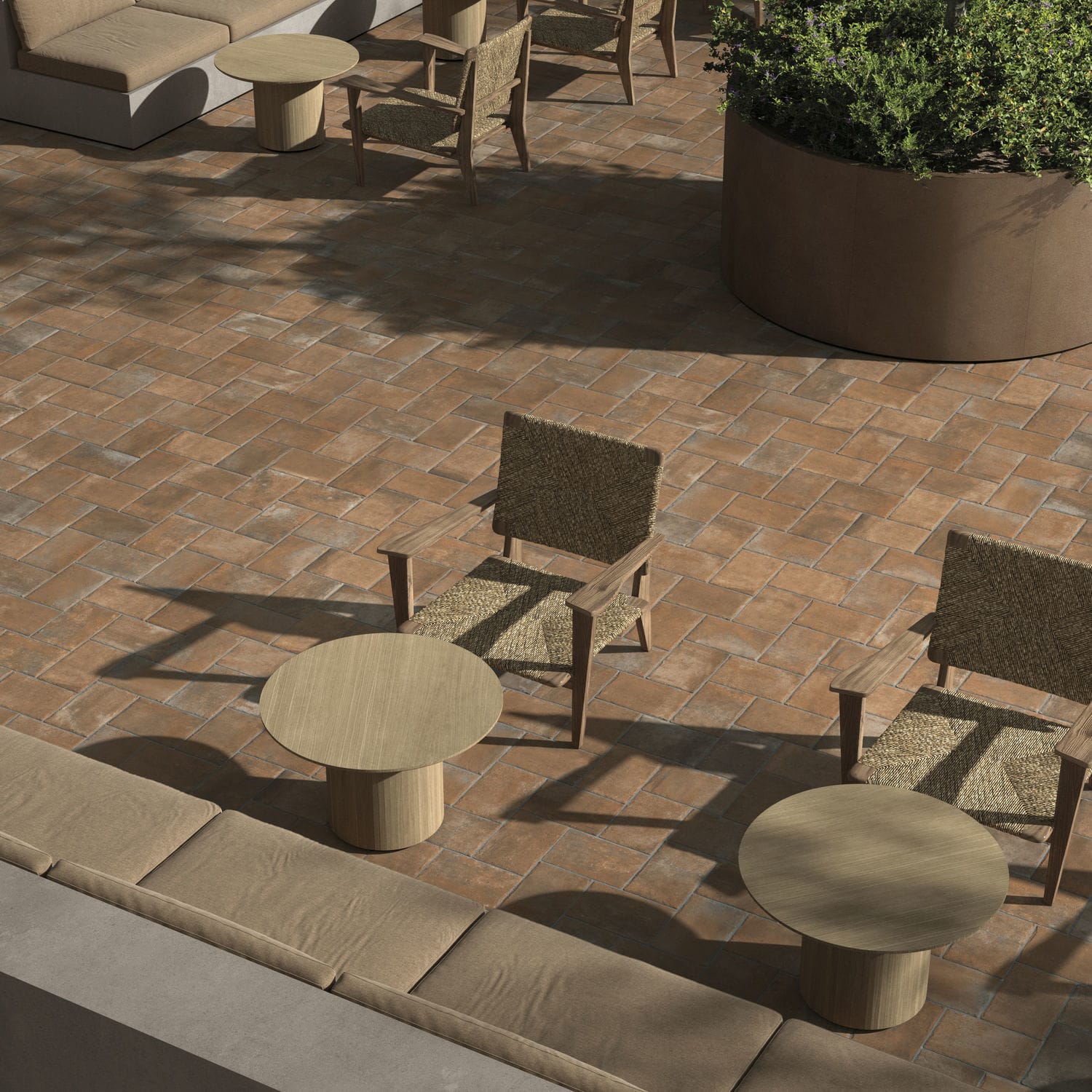 Porcelain stoneware paving slab - COTTO - KRONOS CERAMICHE - outdoor / indoor / patio