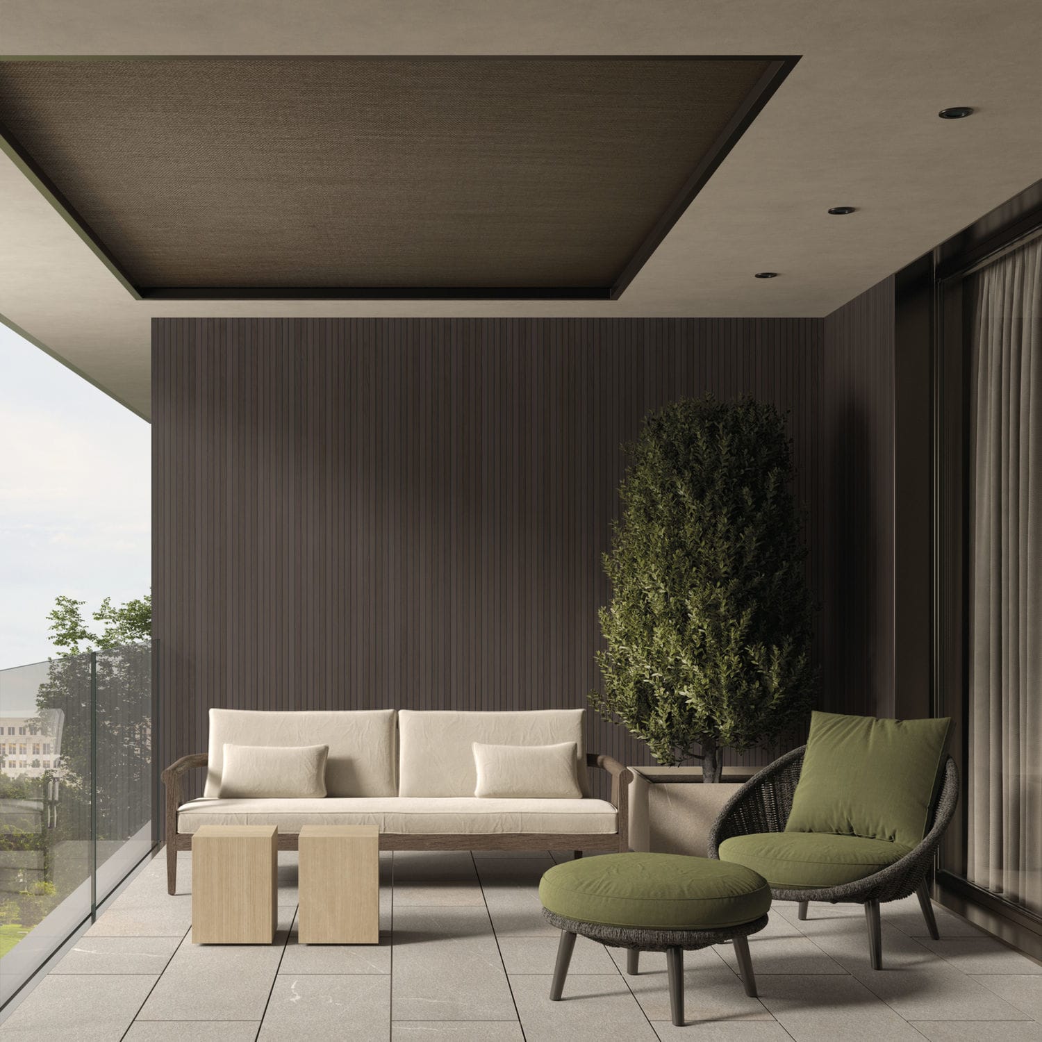 Wood tile - MOKA - KRONOS CERAMICHE - matte / outdoor / patio