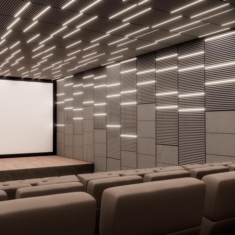 Acoustic wall panel - RAIL™ - anima&corpo - for ceiling / polyester ...