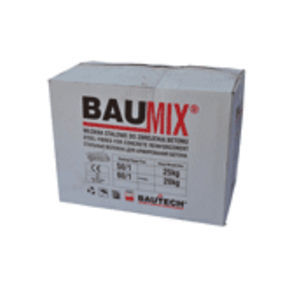 Steel reinforcing fiber - BAUMIX® 50 - BAUTECH - for concrete