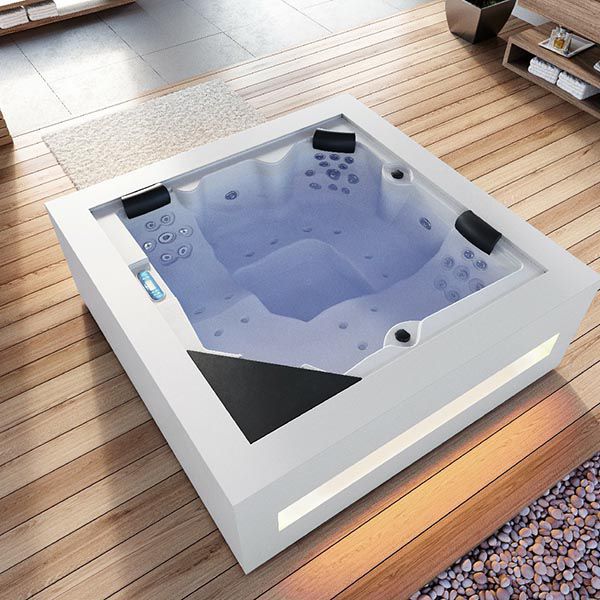 Above Ground Hot Tub Home Awd Square 4 Seater Outdoor