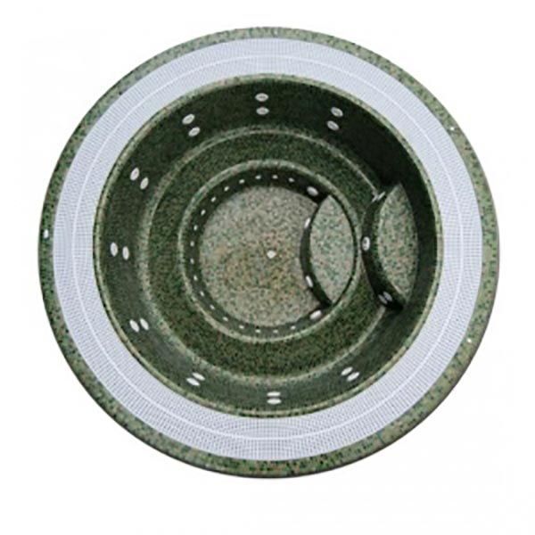 Built-in hot tub - OSLO & BALI - AWD - round / 9-person / mosaic