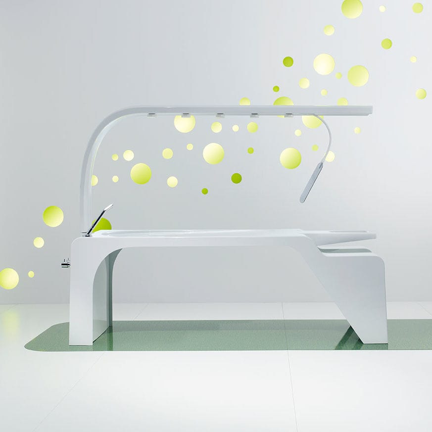 Fixed massage table - AWD - composite / height-adjustable / commercial