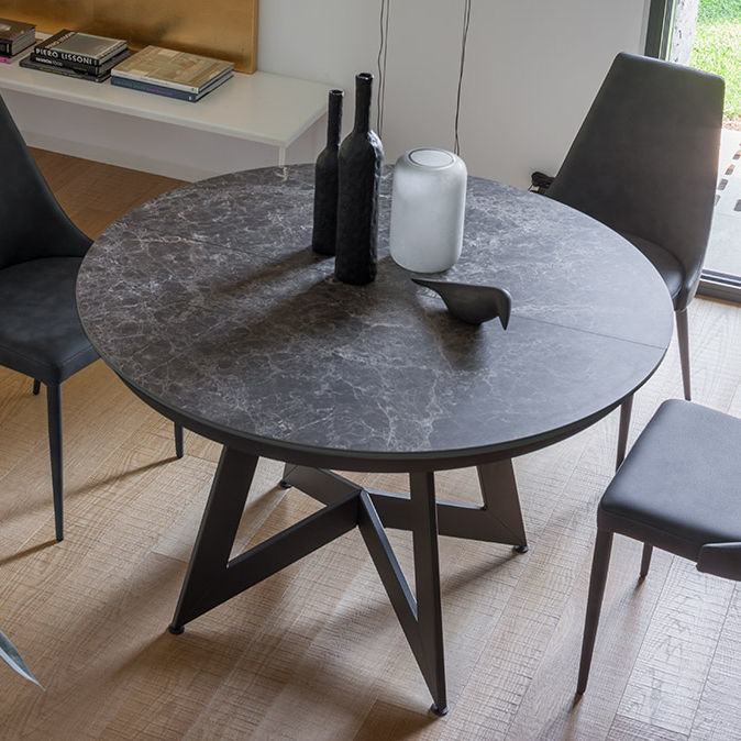 Contemporary dining table - VENUS - altacom italia - wooden / glass ...