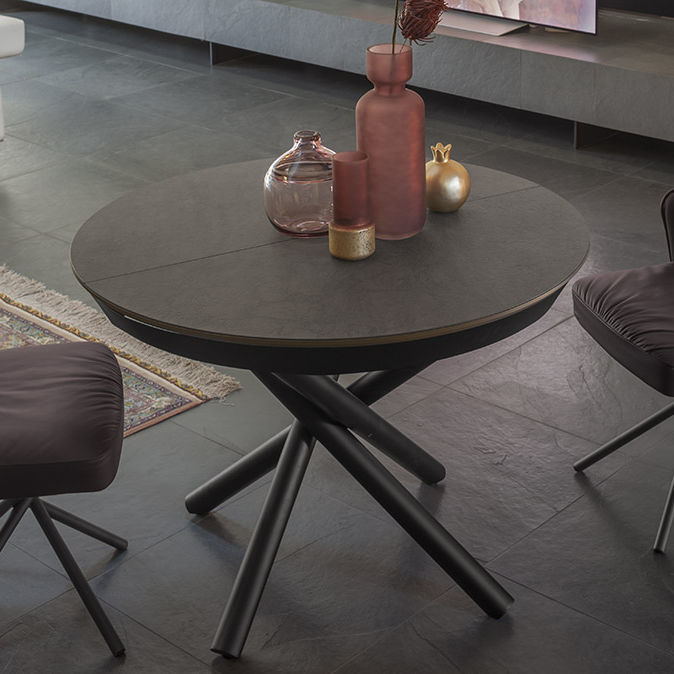 Contemporary dining table - CELSIUS - altacom italia - wooden / MDF / glass