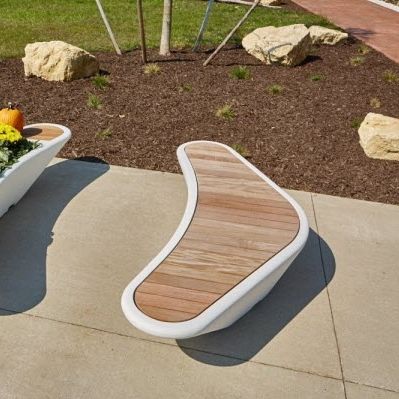 Contemporary public bench - DF5330 - Tectura Designs - wooden ...