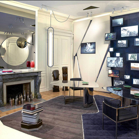 Contemporary rug - LONDON - MANUFACTURE DE TAPIS DE BOURGOGNE - striped ...