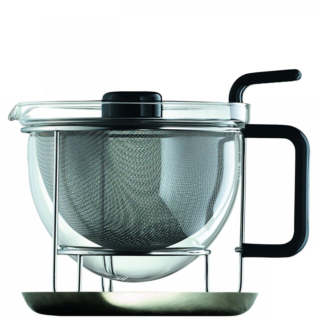 Borosilicate glass teapot - MONO CLASSIC - mono - stainless steel ...