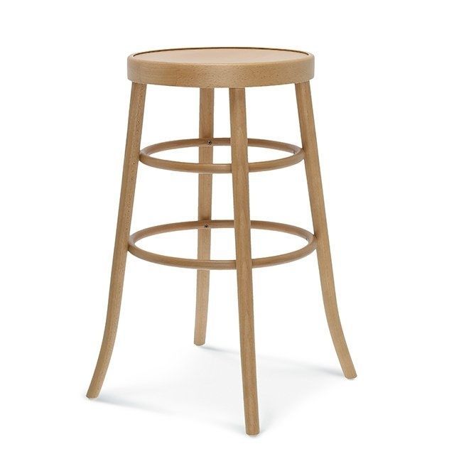 Traditional bar stool - 302 - Fameg - beech / wooden base / 4-legged