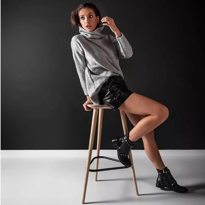 Contemporary bar stool - Finn - Fameg - fabric / wooden base / 3-legged