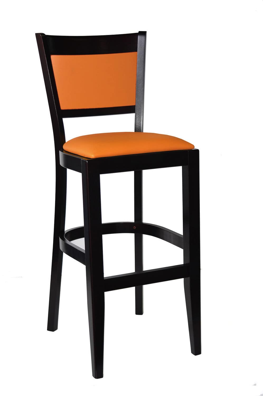 Traditional bar chair - BST-1021 - Sedja - beech / upholstered / for ...
