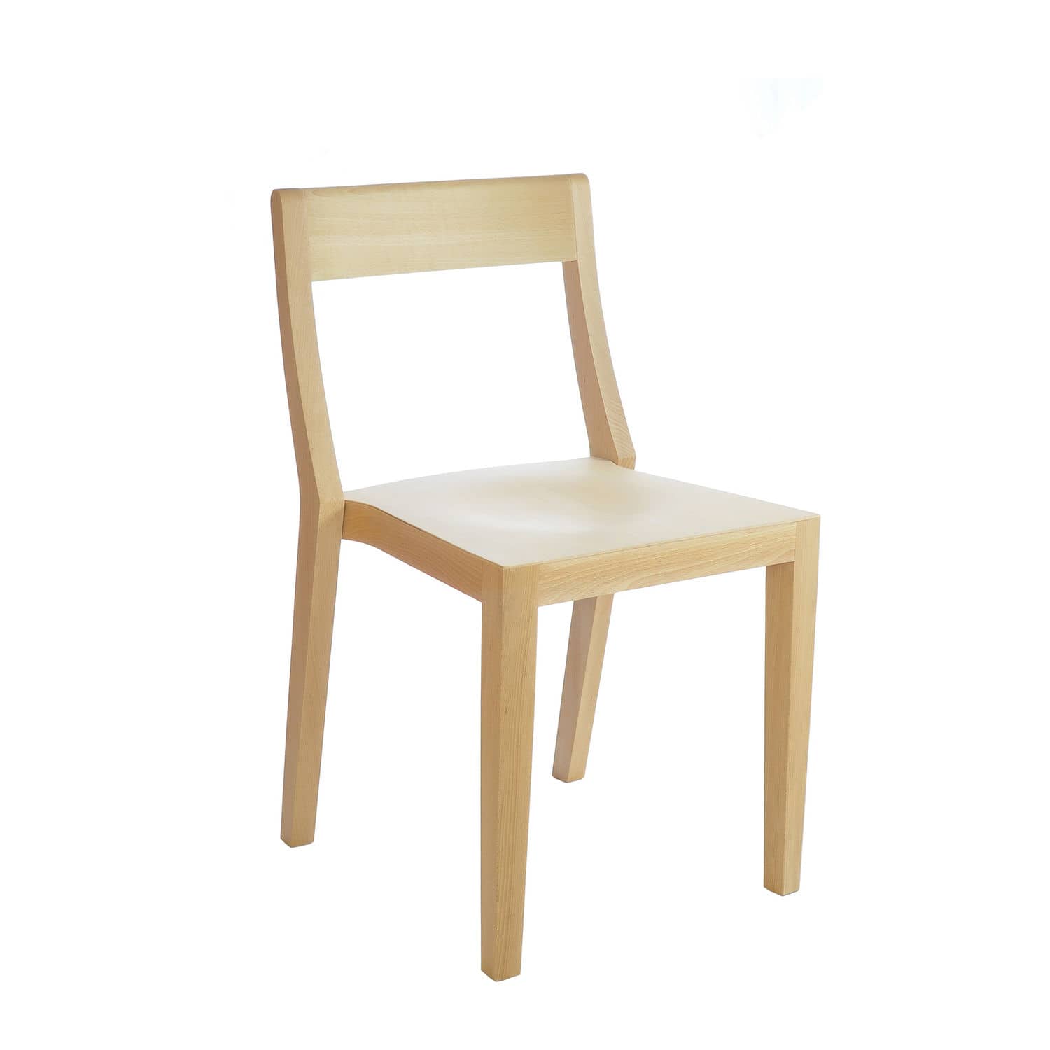 Contemporary chair - PILA A - Sedja - indoor / beech / for public building