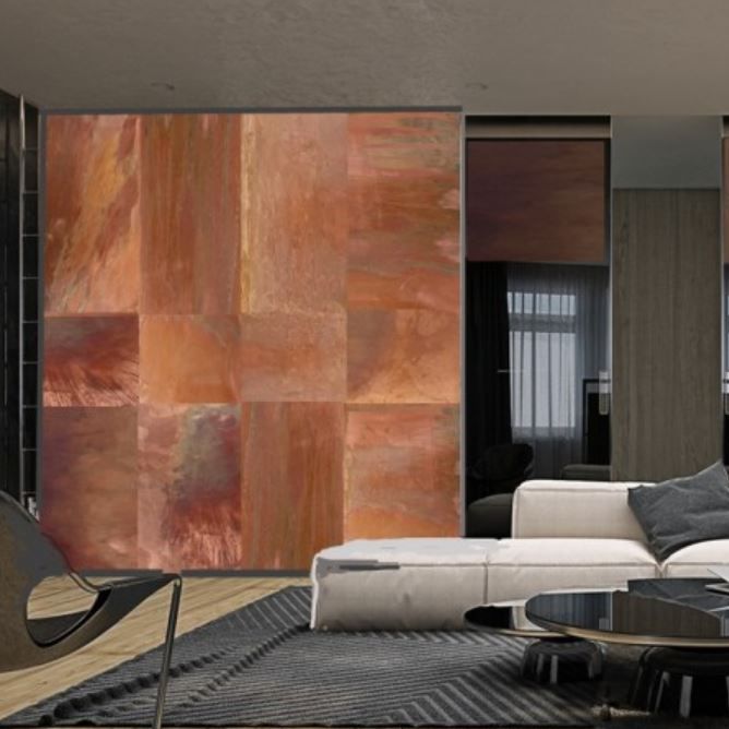 Metal wall-covering - COPPER RED DESSERT - Lost Cowboys.com - textured ...