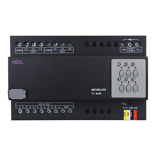 DIN rail heating controller - HDL-MFH06.432 - HDL Automation Co., Ltd - for underfloor heating