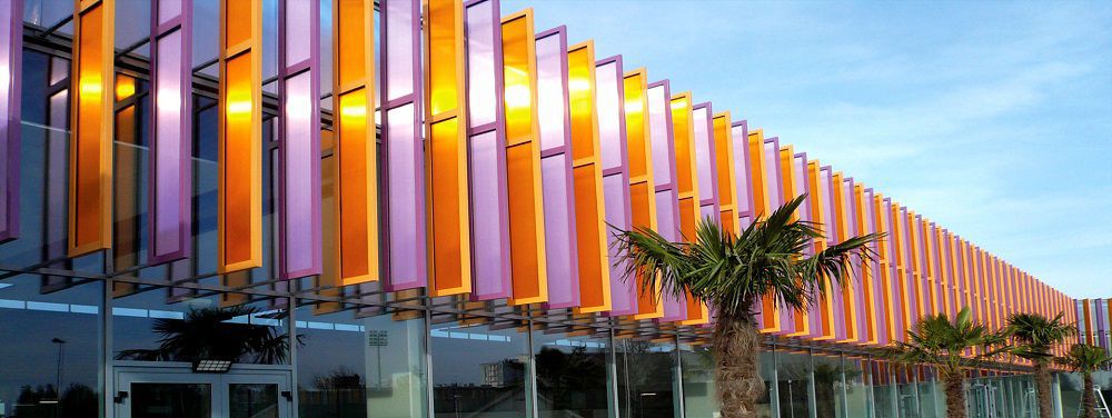 Polycarbonate solar shading - DANPAL®LOUVRE SYSTEM - Danpal - for ...