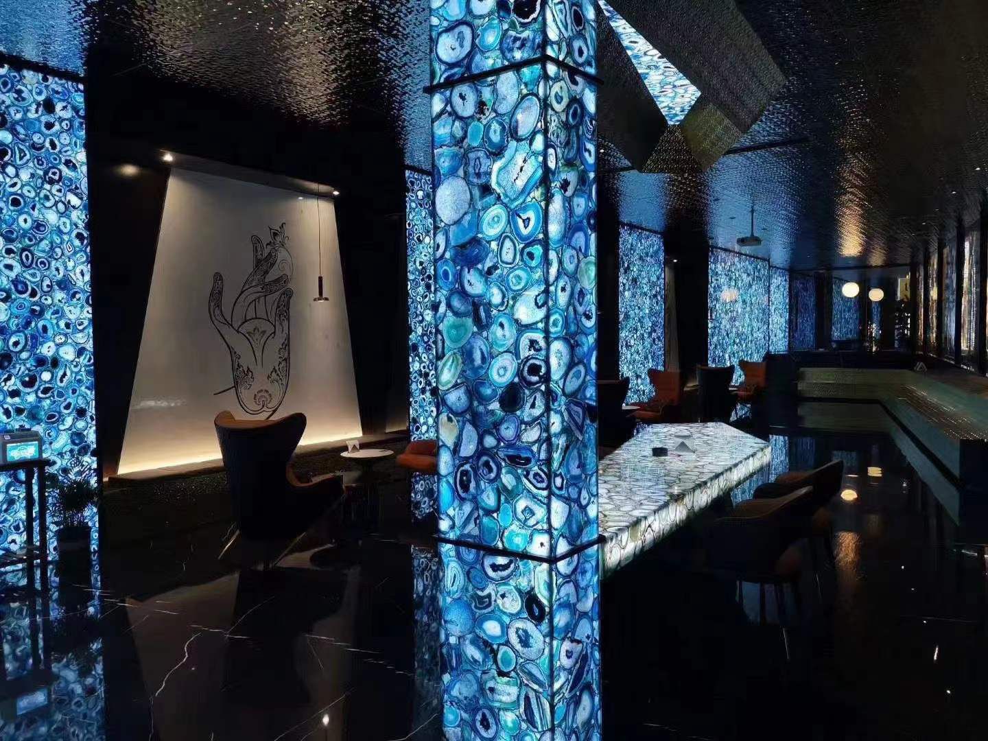 Semiprecious stone natural stone slab - Efesus Stone - for floor / for ...