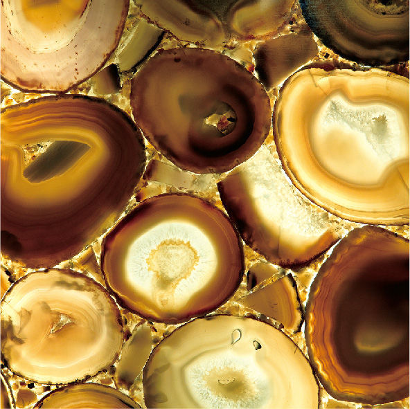 Semiprecious stone stone slab - Efesus Stone - for floor / for interior ...