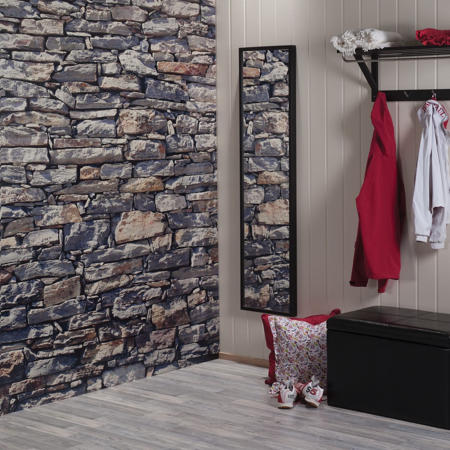 Wall-mounted decorative panel - STONEWALL - Huntonit - cover ...