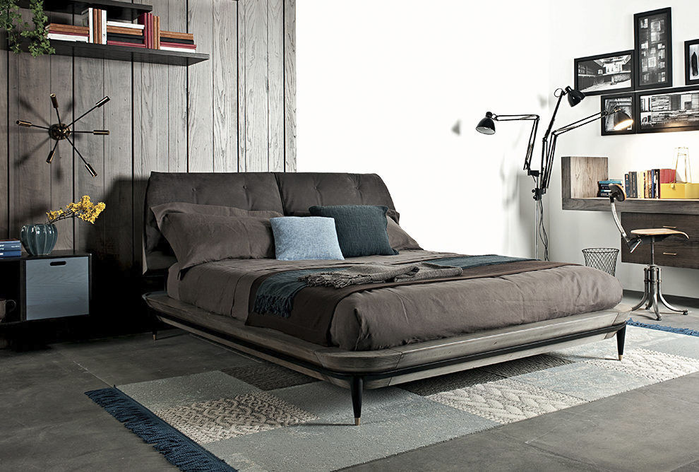 Double bed - LEE - Shake Design - contemporary / with upholstered ...