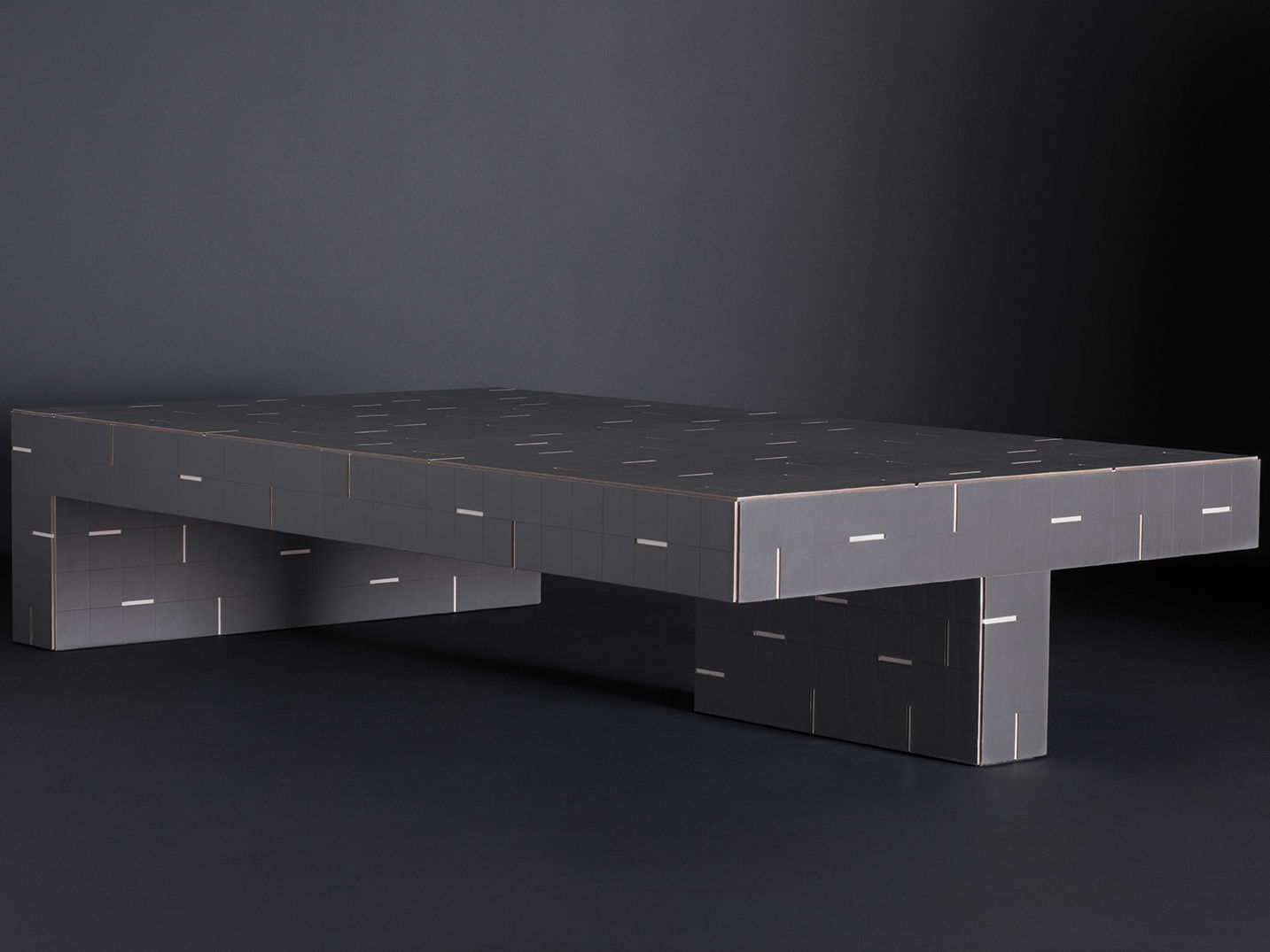 Contemporary coffee table - ATARI - Giobagnara - leather / leather base ...