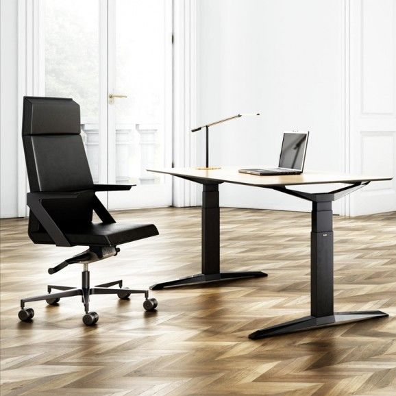 Contemporary executive chair - FIL - vank - leather / steel / reclining