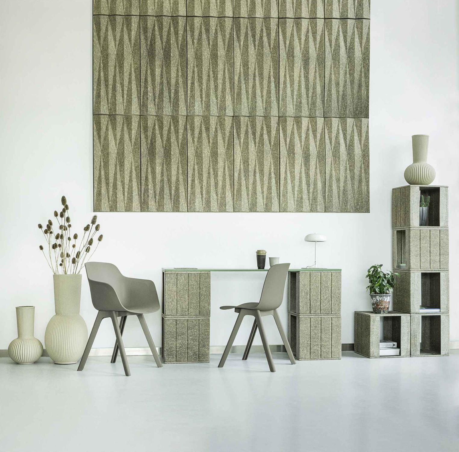 Minimal chair - LORIA - vank - outdoor / indoor / plastic