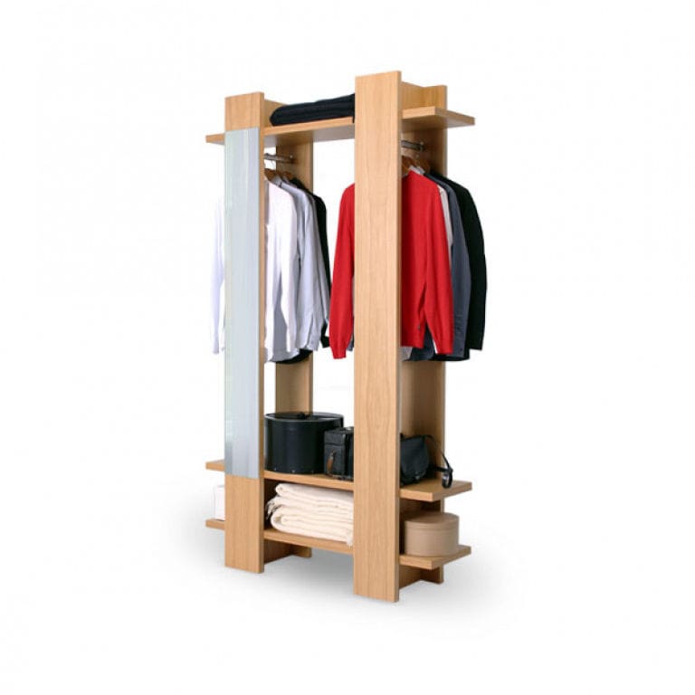 Contemporary walk-in wardrobe - ALEX - HEAVENS - oak