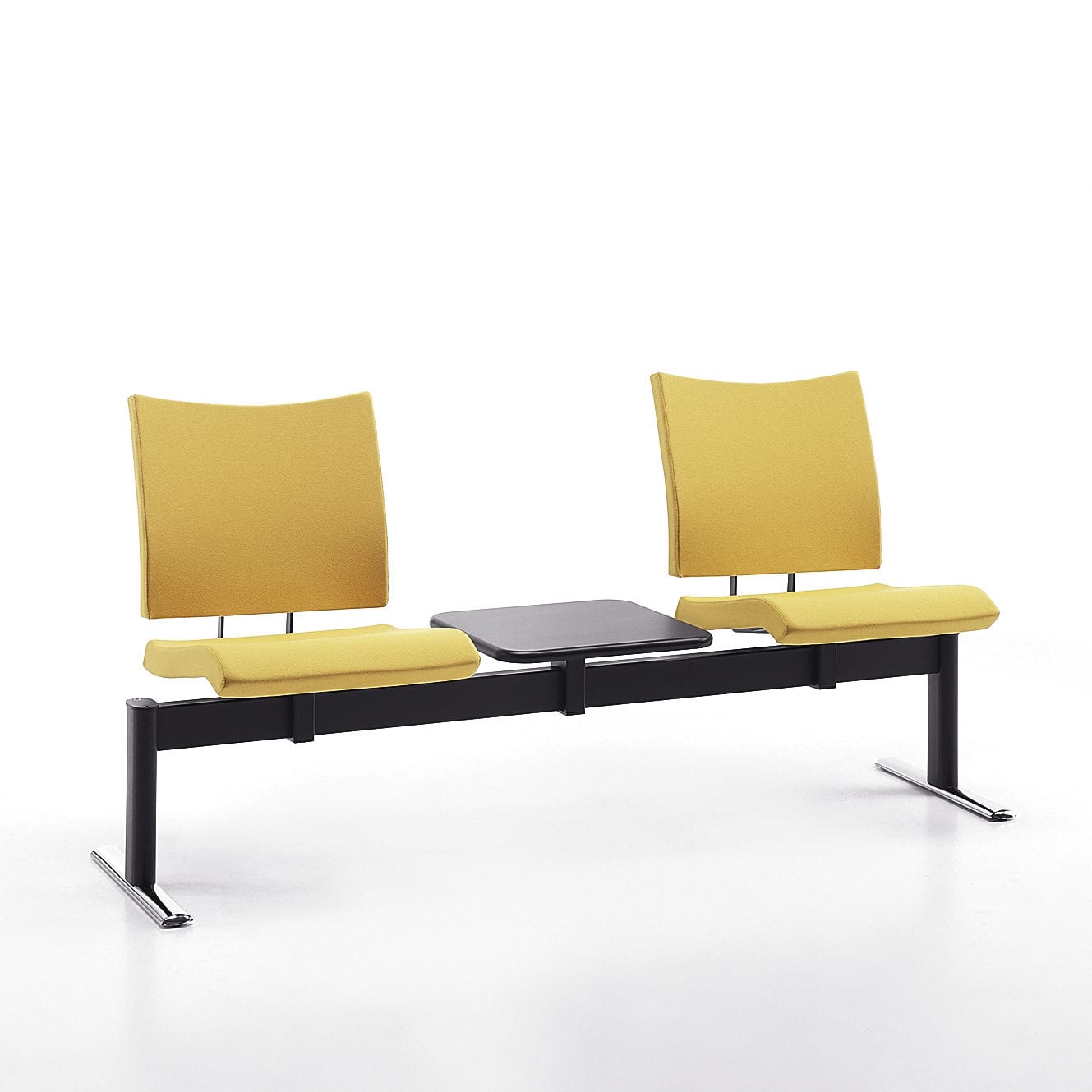 Metal beam chair - AVIAMID - TALIN SRL - fabric / 3-seater / 2-person