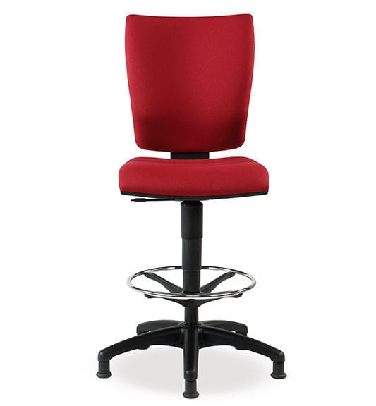 Contemporary task stool - GUJA - TALIN SRL - leather / fabric ...