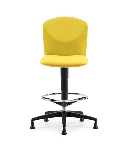 Contemporary task stool - VULCAN - TALIN SRL - leather / fabric ...