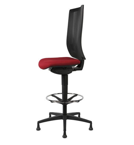 Contemporary office stool - WIND - TALIN SRL - mesh / aluminum base ...