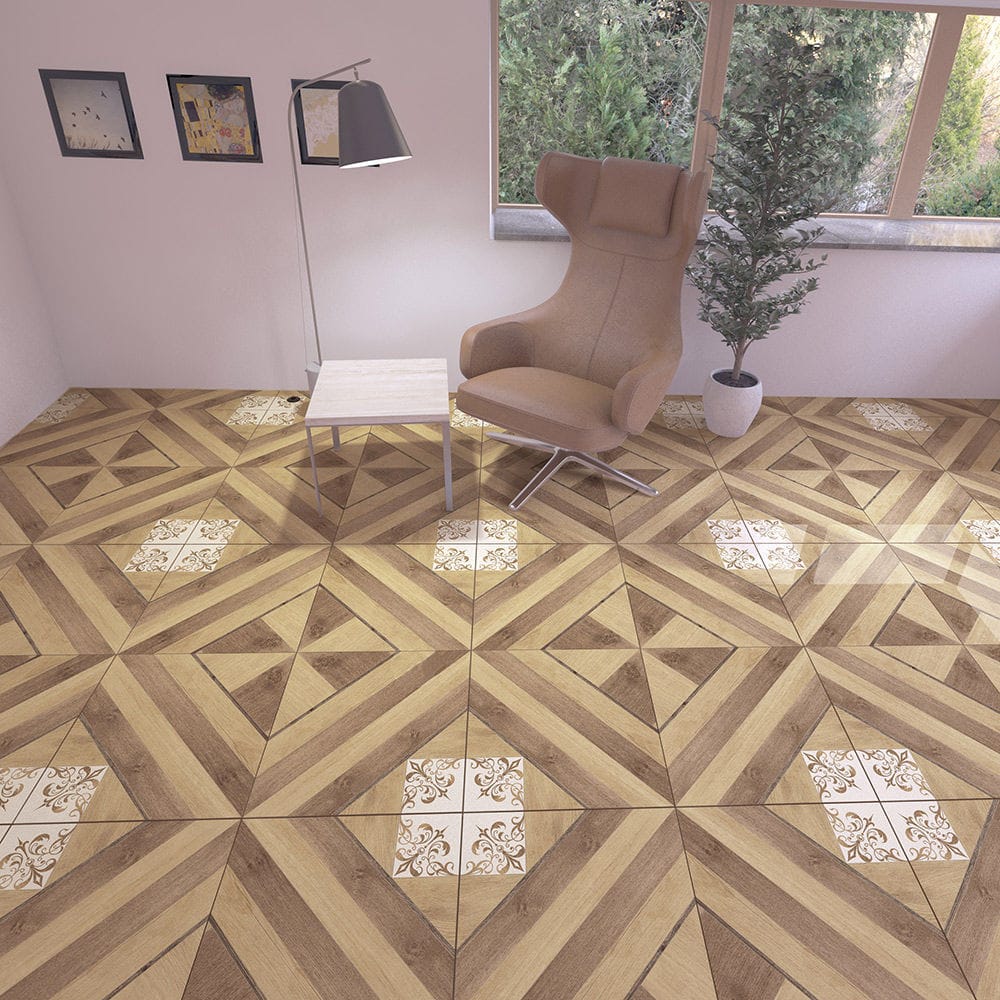 Indoor tile - SIROCO - Kai Group - floor / ceramic / square