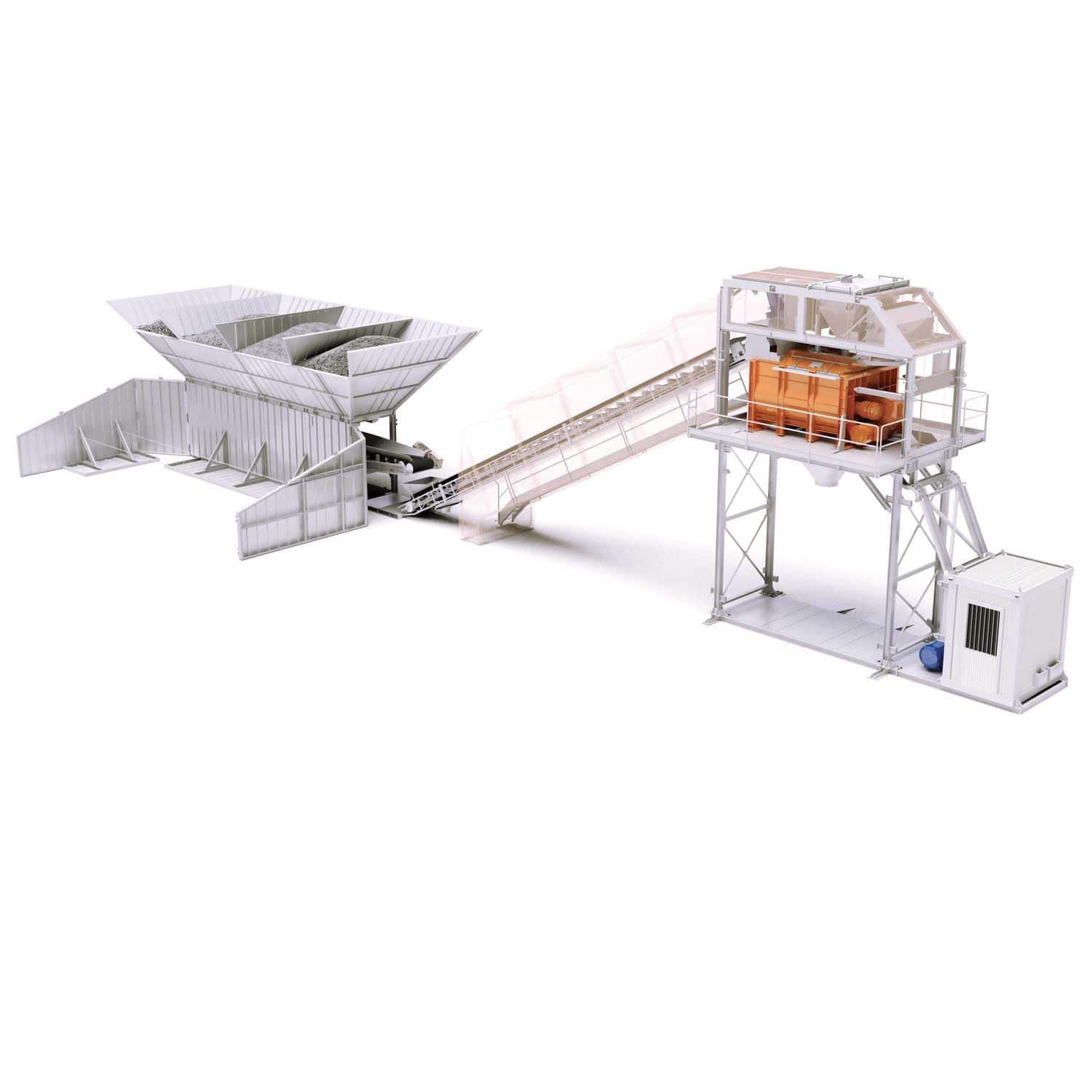 Mobile concrete batching plant - FIVETECH3000B - CIFA S.p.A - electric