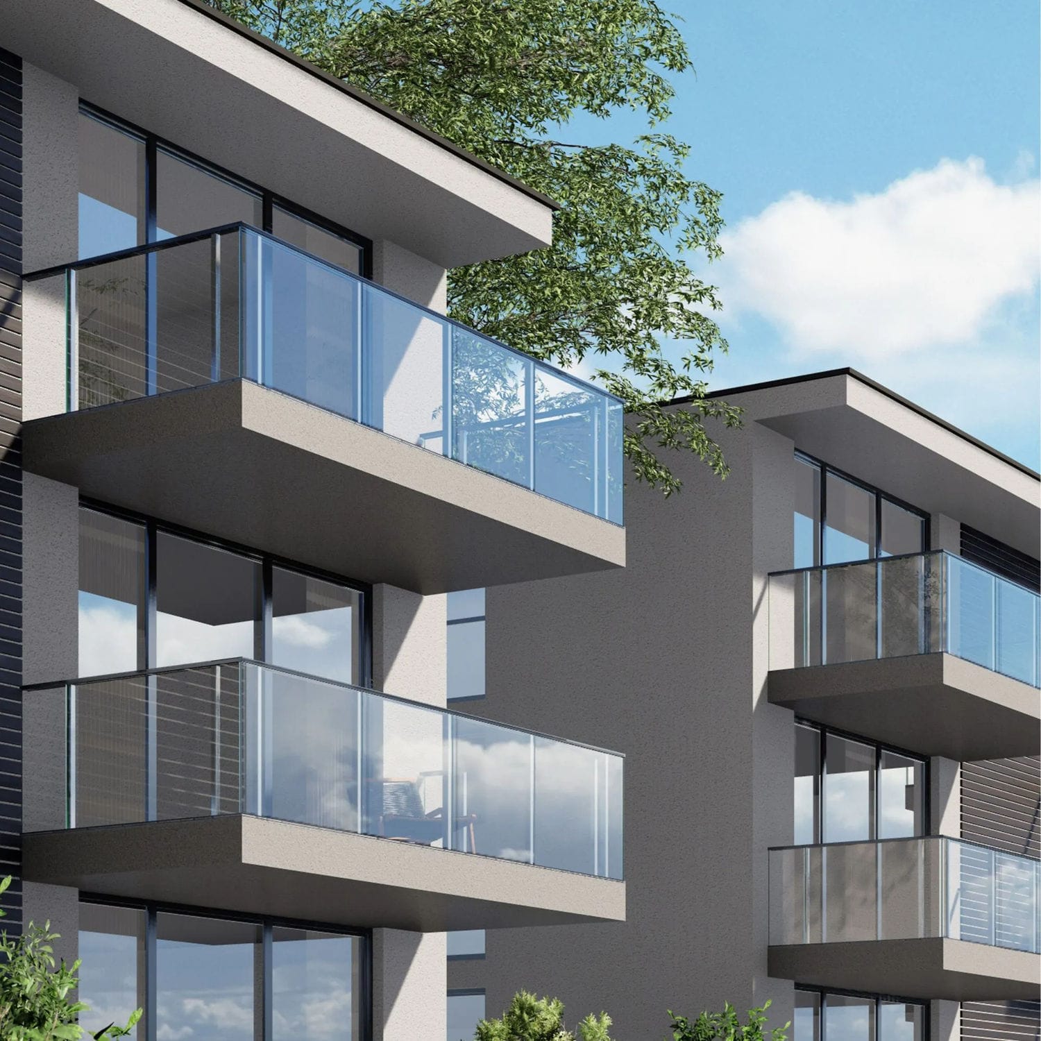 Glass railing - MENTIS - Abel Metallsysteme GmbH & Co. KG - glass panel ...