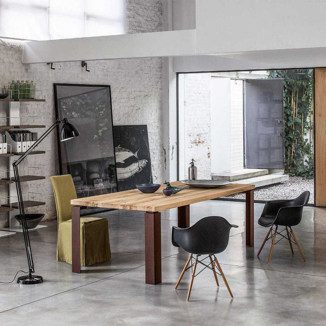 Contemporary table - WOOD - Devina Nais - oak / rectangular