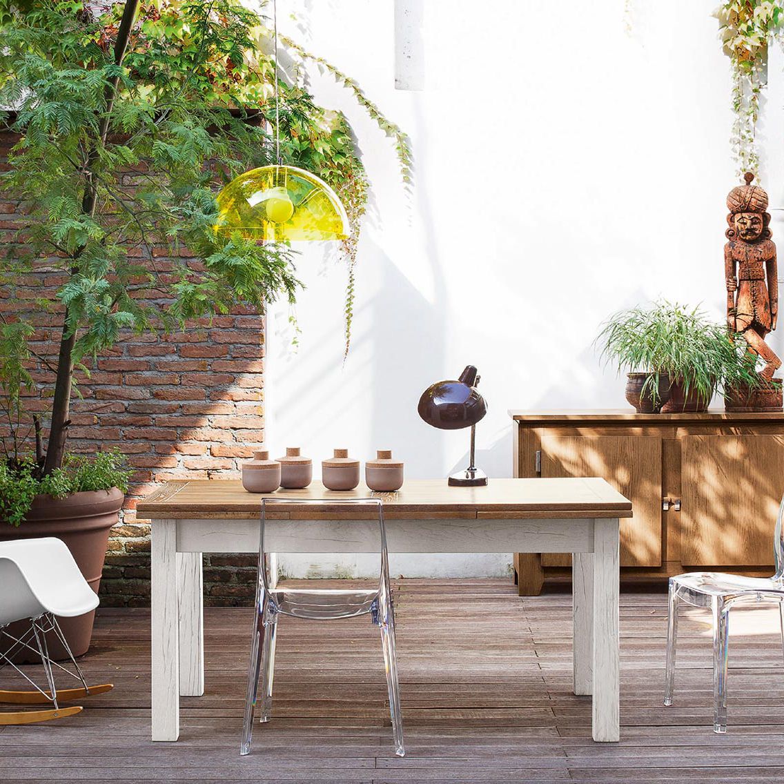 Contemporary table - TARA - Devina Nais - wooden / rectangular / extending