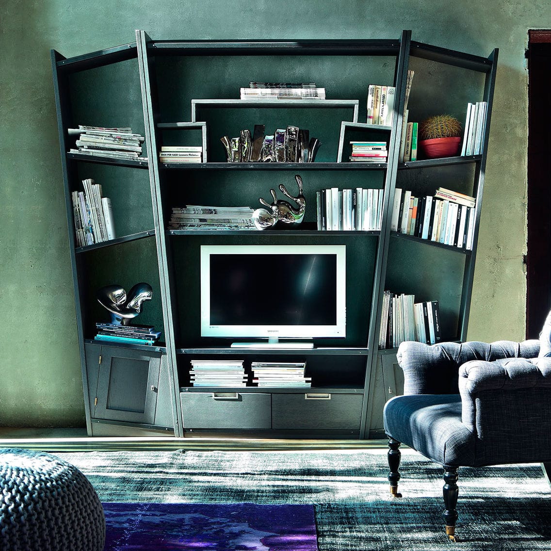 Original design bookcase - Devina Nais - oak