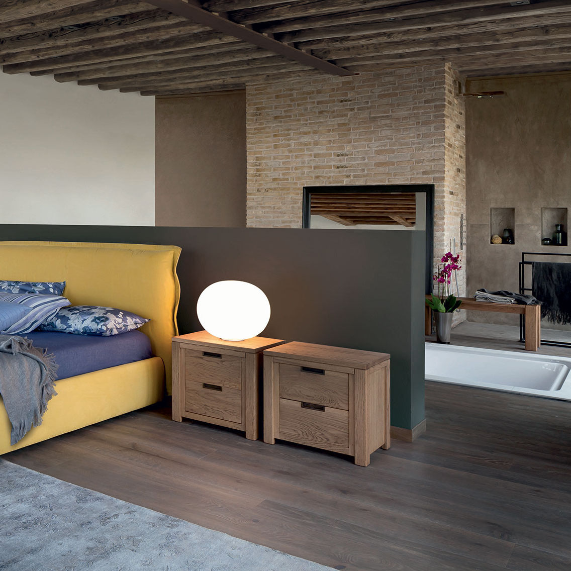 Contemporary bedside table - CO350 - Devina Nais - lacquered wood ...