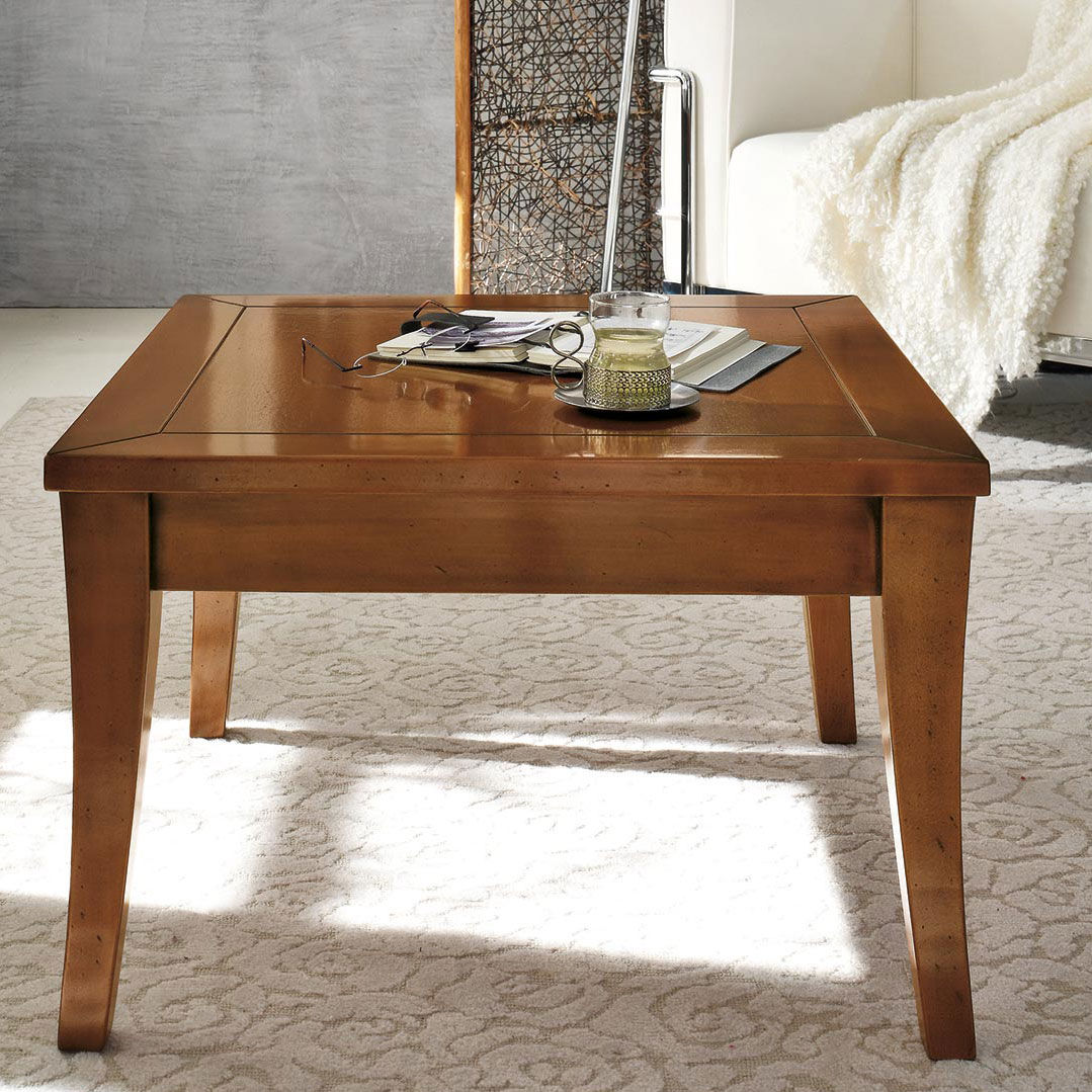 Contemporary coffee table - Devina Nais - solid wood / rectangular / square