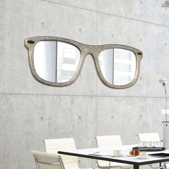 Wall-mounted mirror - P4401 - PINTDECOR - contemporary / silver-colored